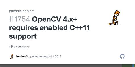 Opencv 4x Requires Enabled C11 Support · Issue 1754 · Pjreddie