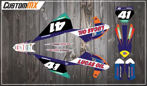 Lucas Series Ktm Sx Sxf Exc Exc F Graphics Kit Custom Mx The Home Of Semi Custom Graphics