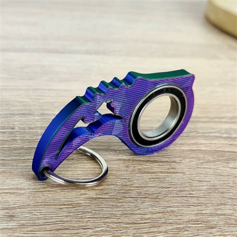 Fidget Spinner Keychain Etsy