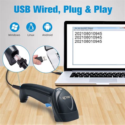 Obz Usb Barcode Scanner 2d 1d Handheld Bar Code Scanner Wired Automatic Qr Code Scanner Pdf417
