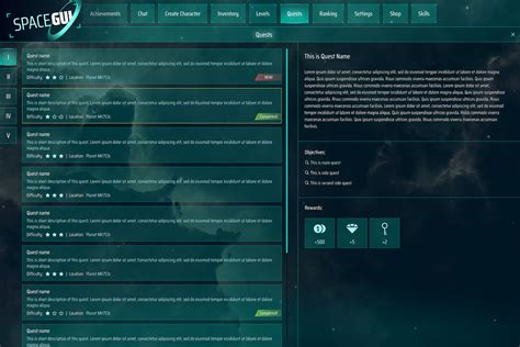 Sci Fi Space Full Gui Ui Kit Over 700 Png Psd Ai Sources