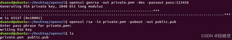 5 Openssl命令行之genrsarsa生成公私钥openssl生成公钥和私钥 Csdn博客