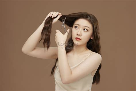 Girls Trim Their Hair Picture And Hd Photos Free Download On Lovepik