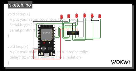 Shift Test Wokwi Esp32 Stm32 Arduino Simulator