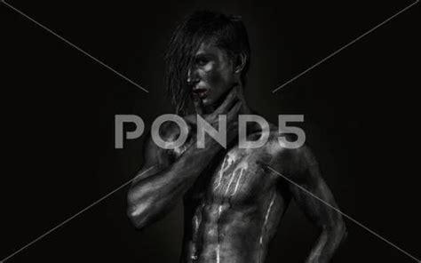 Sexy Male Model Body Nude Torso Sexy Naked Man Seductive Gay Muscular Stock Photo 197260300