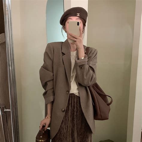 더핑크 머린 클래식 루즈핏 블레이저 자켓 3color 겨울신상아우터오피룩