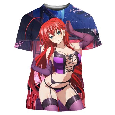 Summer High School Dxd Girl 3d Print T Shirts