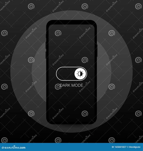Vector On Off Switch Dark And Light Mode Switcher For Phone Screens Stock Vector Illustration