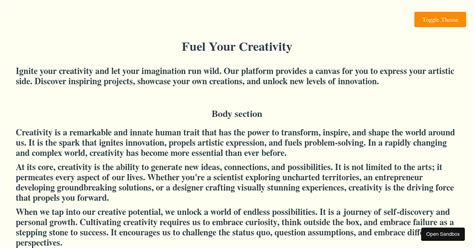 Intro Context In React Example Codesandbox