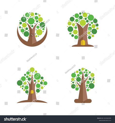 Abstract Tree Roots Vector Outline Illustration Stock Vector Royalty Free