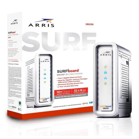 Arris Surfboard Docsis Cable Modem Model Sb White