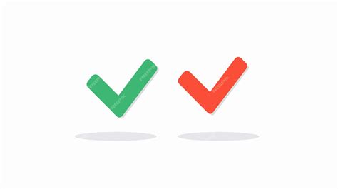 True Or False Checkbox With Green Check Mark And Red Wrong Check Mark