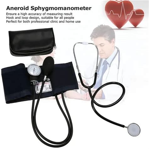 Household Sphygmomanometer 1 Set Stethoscope Aneroid Sphygmomanometer