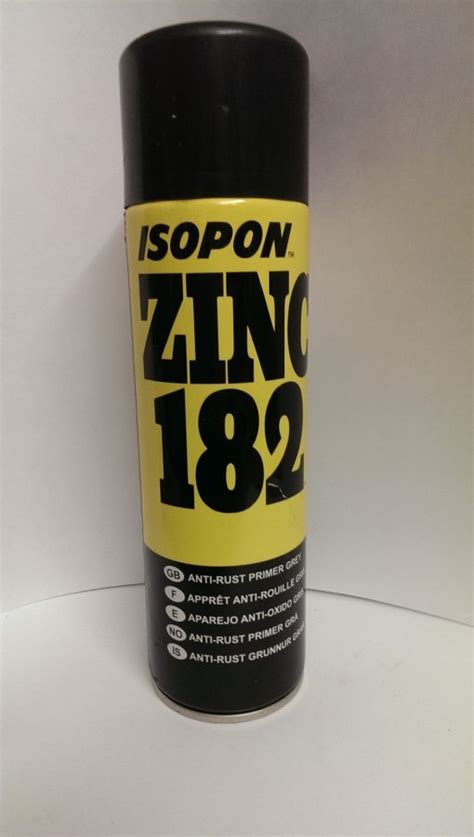 Upol Isopon Zinc 182 Anti Rust Primer 450ml Aerosol Dale Sailing