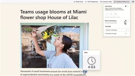 Picture Dictionary Immersive Reader Translation Enhancements In Edge