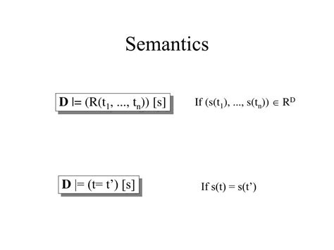 Ppt Semantics Of Fo Formulas Powerpoint Presentation Free Download Id 3200403