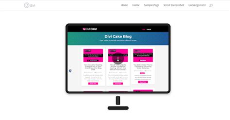 How To Add A Scrolling Screenshot Effect In Divi With Custom Css • Divi