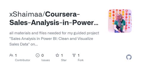 GitHub XShaimaa Coursera Sales Analysis In Power BI Clean And Visualize Sales Data Guided