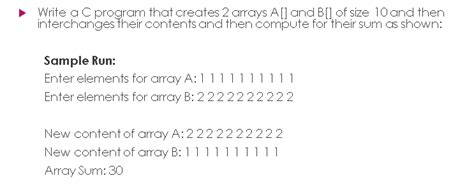 C Getting The Sum Of Two Array Stack Overflow