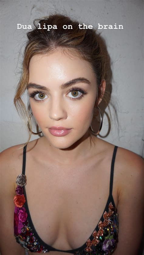 Lucy Hale Tits Out For Snapchat In A Bra