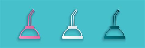 파란색 배경에 분리된 모터 기계 오일 아이콘용 종이 절단 용기 오일 갤런 오일 교환 서비스 및 수리 종이 아트 스타일 벡터 3차원 형태에 대한 스톡 벡터 아트 및 기타