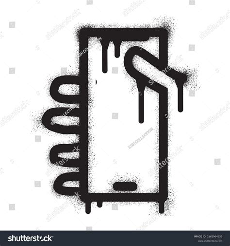 Graffiti Phone Over Royalty Free Licensable Stock Vectors Vector Art Shutterstock