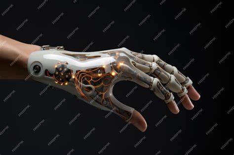 Premium Ai Image Nanotechnology Concept Neuroprosthetic Interface