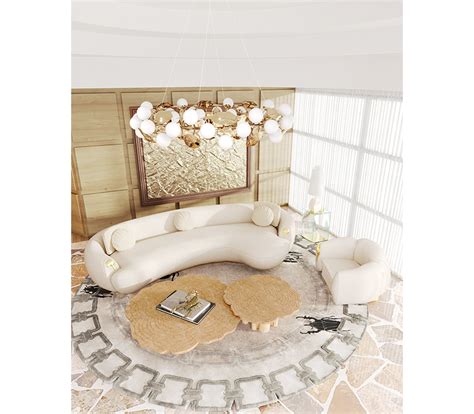 Soleil Cream Curved Sofa Boca Do Lobo Exclusive Design