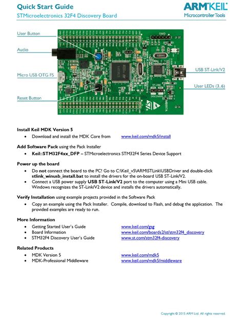 Stmicroelectronics Stm32f4 Series Quick Start Manual Pdf Download Manualslib