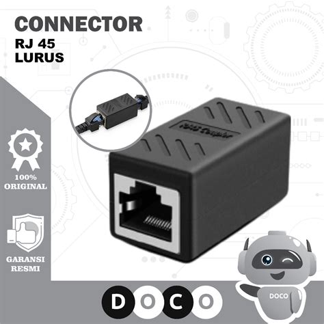 Jual Barel Rj45 Lan Barrel Coupler Utp Konektor Sambungan Kabel Lan Adapter Connector Cat 5e 6 7