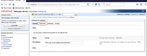 How To Change Password Of Weblogic Admin Console AuraPlayer