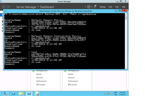 powershell ile group policy backup alınması group policy