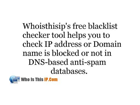 PPT How To Check If Your IP Address Is Blacklisted PowerPoint Presentation ID