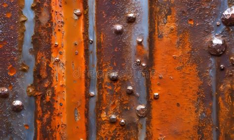 Rustic Rust And Copper Texture With Vivid Orange Highlights Stock Illustration Illustration Of