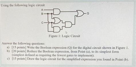 Solved Using The Following Logic Circuit A B TE C Figure Chegg Com