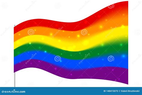 Lgbtq Pride Month Circle Banner On Colorful Rainbow Modern Square