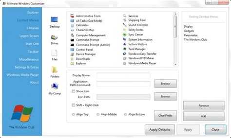 Ultimate Windows Customizer Windows Download