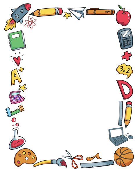 Preschool Border Frame 10 Free Pdf Printables Printablee Free
