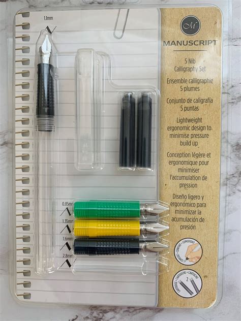 Manuscript 5 Nib Calligraphy Set Beginners Calligraphy Card Etsy Manuscript 5 Nib Calligraphy Set Beginners Calligraphy Card Etsy