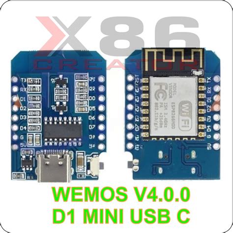 MẠch D1 Mini V400 Usb C Wemos KÈm Header Node Mcu Lua Esp8266