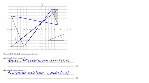 Transformations Past Paper Questions For Igcse Cambridge 0580