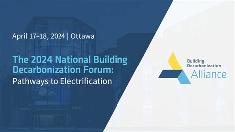 National Building Decarbonization Forum Building Decarbonization Alliance