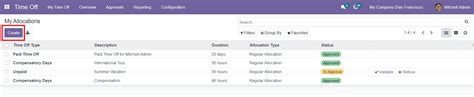 Odoo My Allocations In Time Off Odoo Community Edition