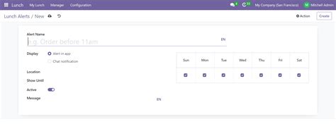 Lunch Alerts In Odoo Lunch App Odoo V Community Edition Book Lunch Alerts In Odoo Lunch App Odoo V Community Edition Book