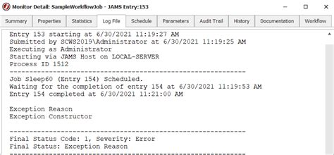 using the terminateworkflow activity to stop a workflow job jams