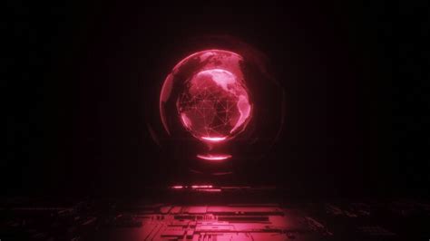 Red Planet Earth Hud 3d Object Loop 40292186 Stock Video At Vecteezy