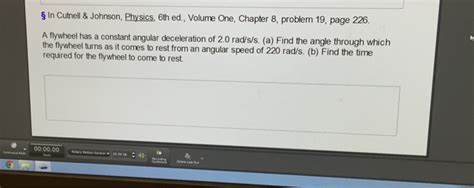 Solved A Flywheel Has A Constant Angular Deceleration Of Chegg