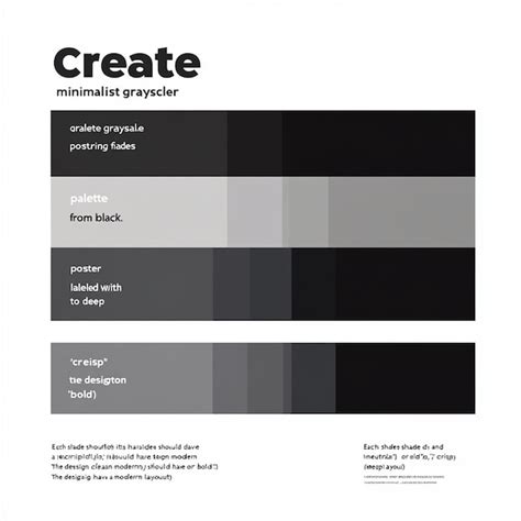 Grayscale Color Palette Poster Premium Ai Generated Image Grayscale Color Palette Poster Premium Ai Generated Image