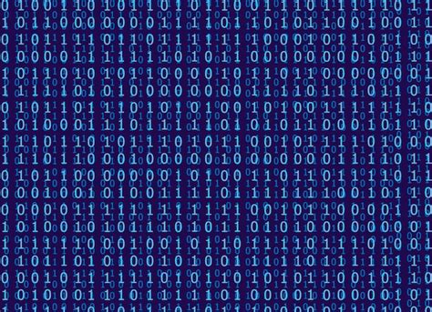 premium vector vector binary code bright blue background 0 and 1 numbers