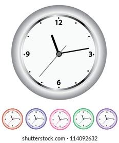Vector Set Clocks Stock Vector Royalty Free Shutterstock